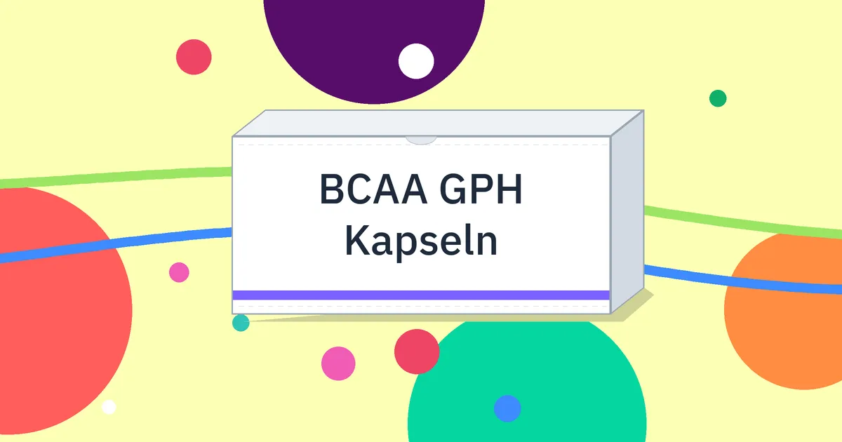 Symbolbild: Packung mit der Aufschrift BCAA GPH Kapseln (PZN 10733169) – Verfügbarkeit und Bezug in Apotheken in Frankfurt am Main