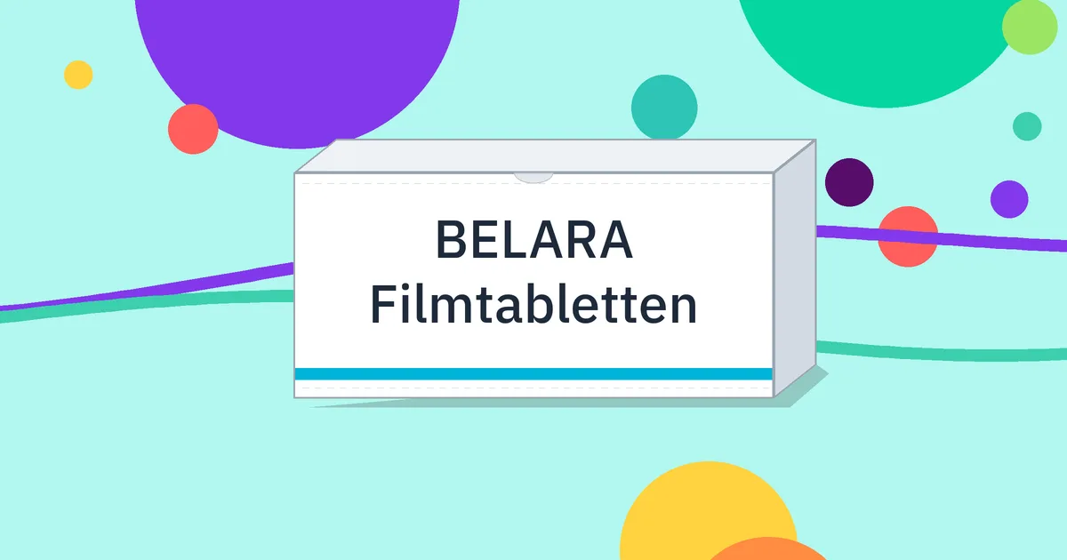 Symbolbild: Packung mit der Aufschrift BELARA Filmtabletten (PZN 02397125) – Verfügbarkeit und Bezug in Apotheken in Frankfurt am Main