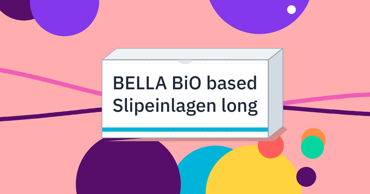 Symbolbild: Packung mit der Aufschrift BELLA BiO based Slipeinlagen long (PZN 17979198) – Verfügbarkeit und Bezug in Apotheken in Frankfurt am Main