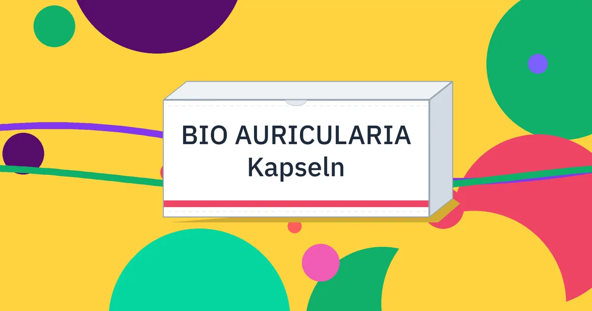 Symbolbild: Packung mit der Aufschrift BIO AURICULARIA Kapseln (PZN 10789767) – Verfügbarkeit und Bezug in Apotheken in Frankfurt am Main