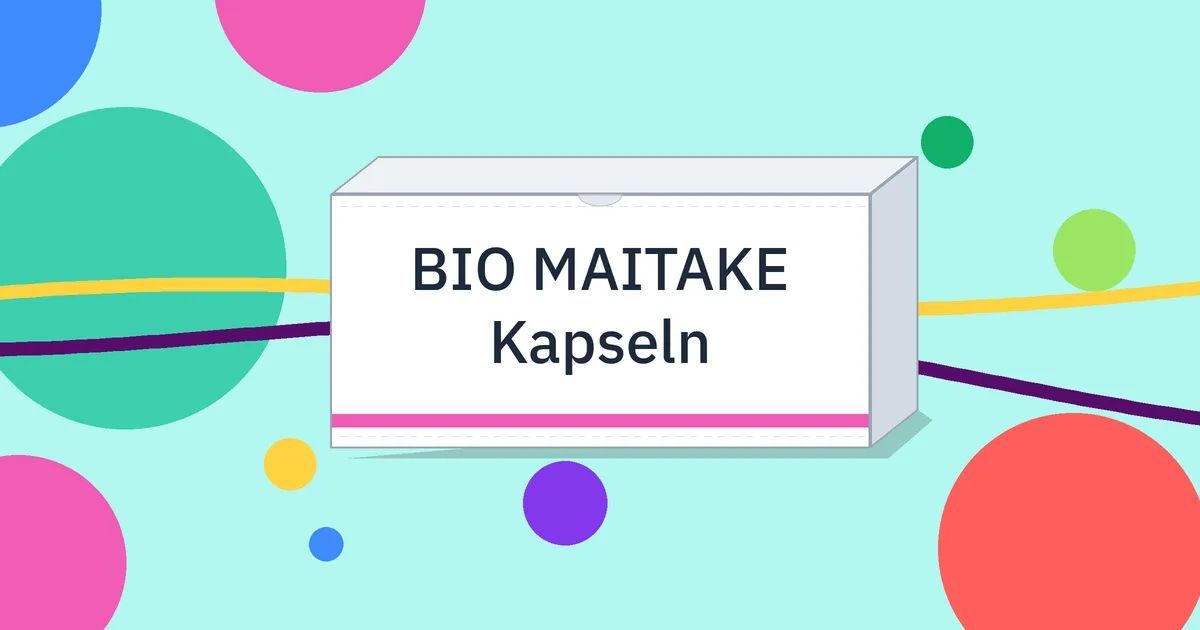 Symbolbild: Packung mit der Aufschrift BIO MAITAKE Kapseln (PZN 10789862) – Verfügbarkeit und Bezug in Apotheken in Frankfurt am Main