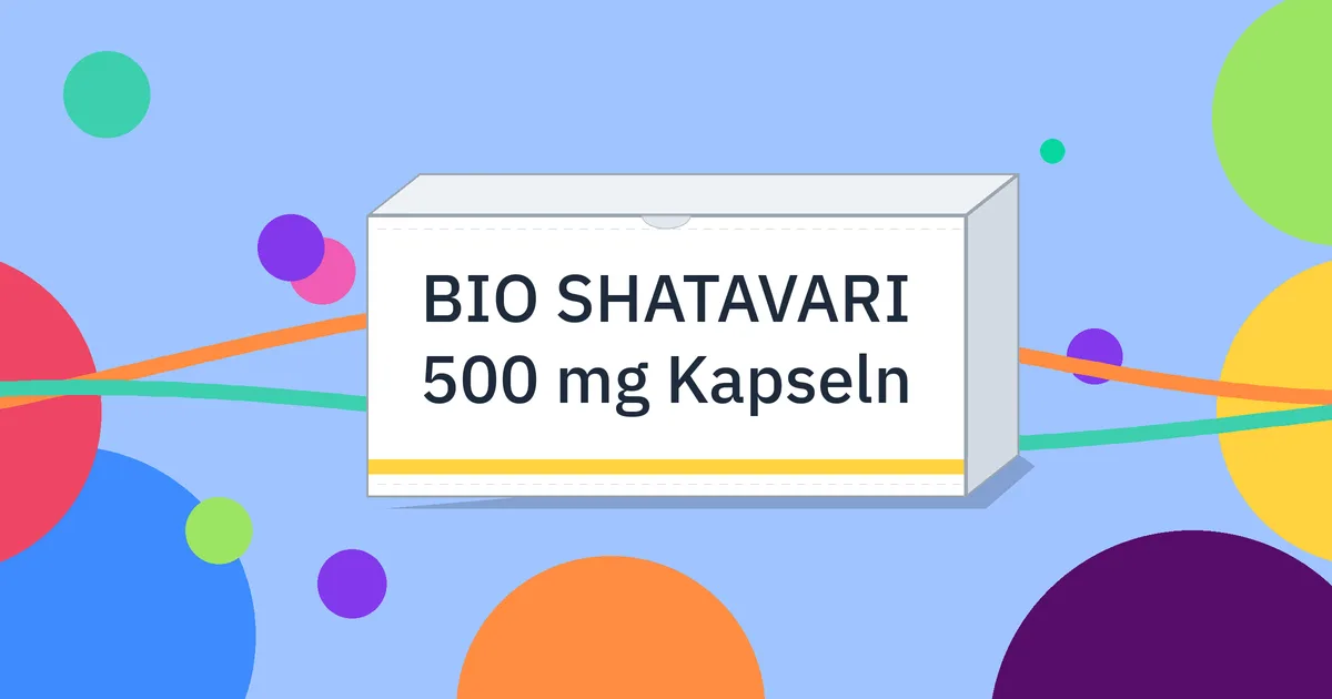 Symbolbild: Packung mit der Aufschrift BIO SHATAVARI 500 mg Kapseln (PZN 17255810) – Verfügbarkeit und Bezug in Apotheken in Frankfurt am Main