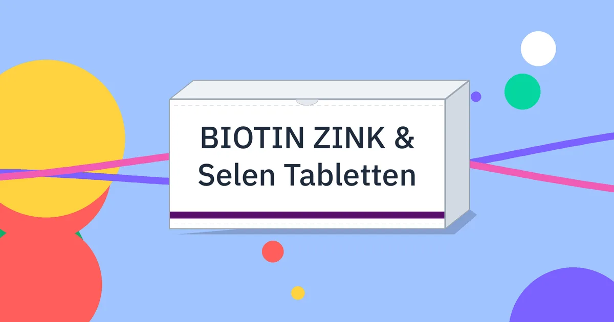 Symbolbild: Packung mit der Aufschrift BIOTIN ZINK & Selen Tabletten (PZN 18751422) – Verfügbarkeit und Bezug in Apotheken in Frankfurt am Main