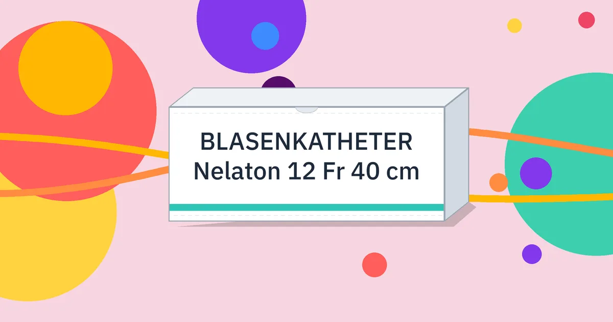 Symbolbild: Packung mit der Aufschrift BLASENKATHETER Nelaton 12 Fr 40 cm (PZN 13361254) – Verfügbarkeit und Bezug in Apotheken in Frankfurt am Main