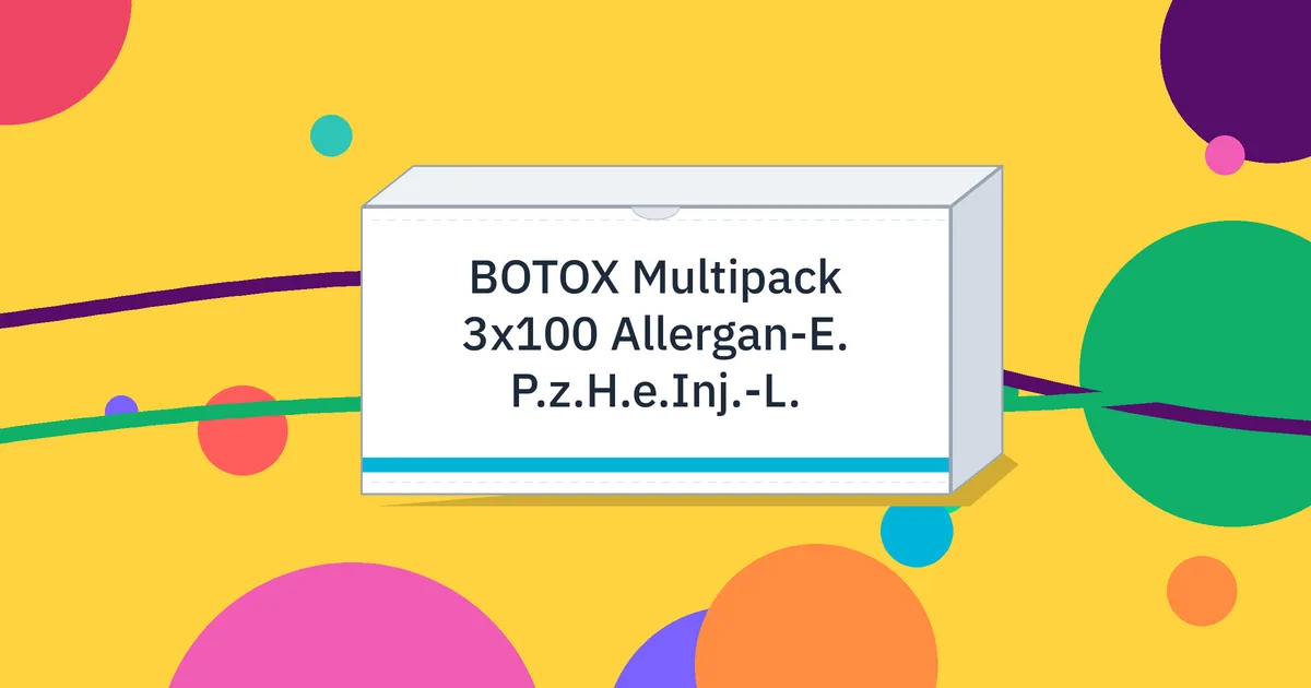 Symbolbild: Packung mit der Aufschrift BOTOX Multipack 3x100 Allergan-E. P.z.H.e.Inj.-L. (PZN 18293422) – Verfügbarkeit und Bezug in Apotheken in Frankfurt am Main