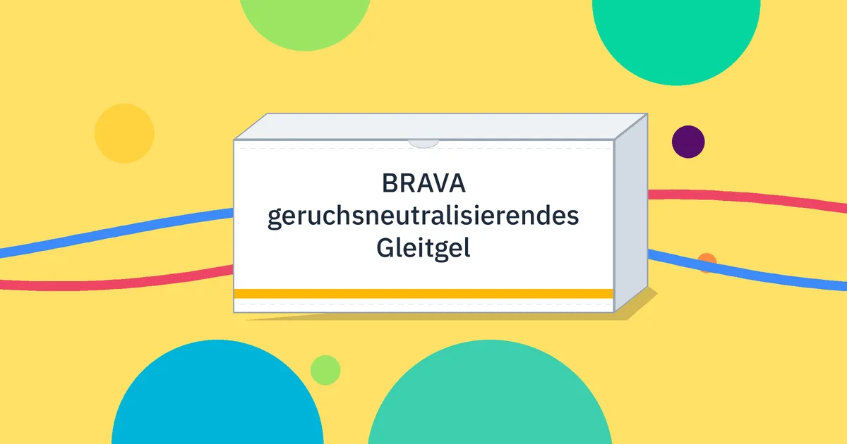 Symbolbild: Packung mit der Aufschrift BRAVA geruchsneutralisierendes Gleitgel (PZN 15564116) – Verfügbarkeit und Bezug in Apotheken in Frankfurt am Main
