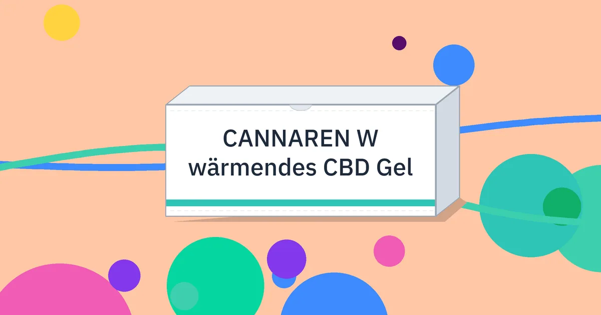 Symbolbild: Packung mit der Aufschrift CANNAREN W wärmendes CBD Gel (PZN 19174889) – Verfügbarkeit und Bezug in Apotheken in Frankfurt am Main