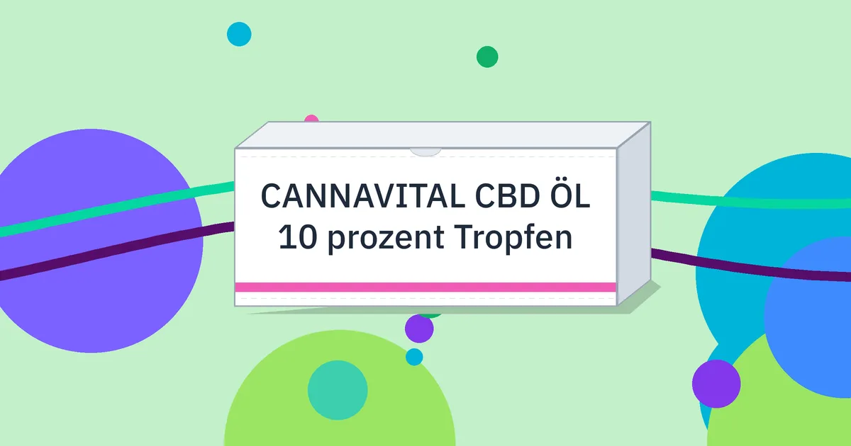 Symbolbild: Packung mit der Aufschrift CANNAVITAL CBD ÖL 10 prozent Tropfen (PZN 20026125) – Verfügbarkeit und Bezug in Apotheken in Frankfurt am Main