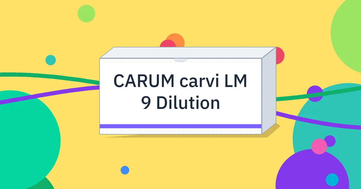 Symbolbild: Packung mit der Aufschrift CARUM carvi LM 9 Dilution (PZN 12811152) – Verfügbarkeit und Bezug in Apotheken in Frankfurt am Main