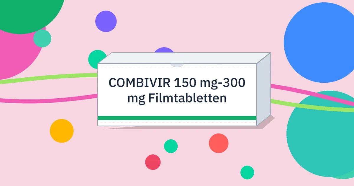 Symbolbild: Packung mit der Aufschrift COMBIVIR 150 mg-300 mg Filmtabletten (PZN 00728954) – Verfügbarkeit und Bezug in Apotheken in Frankfurt am Main
