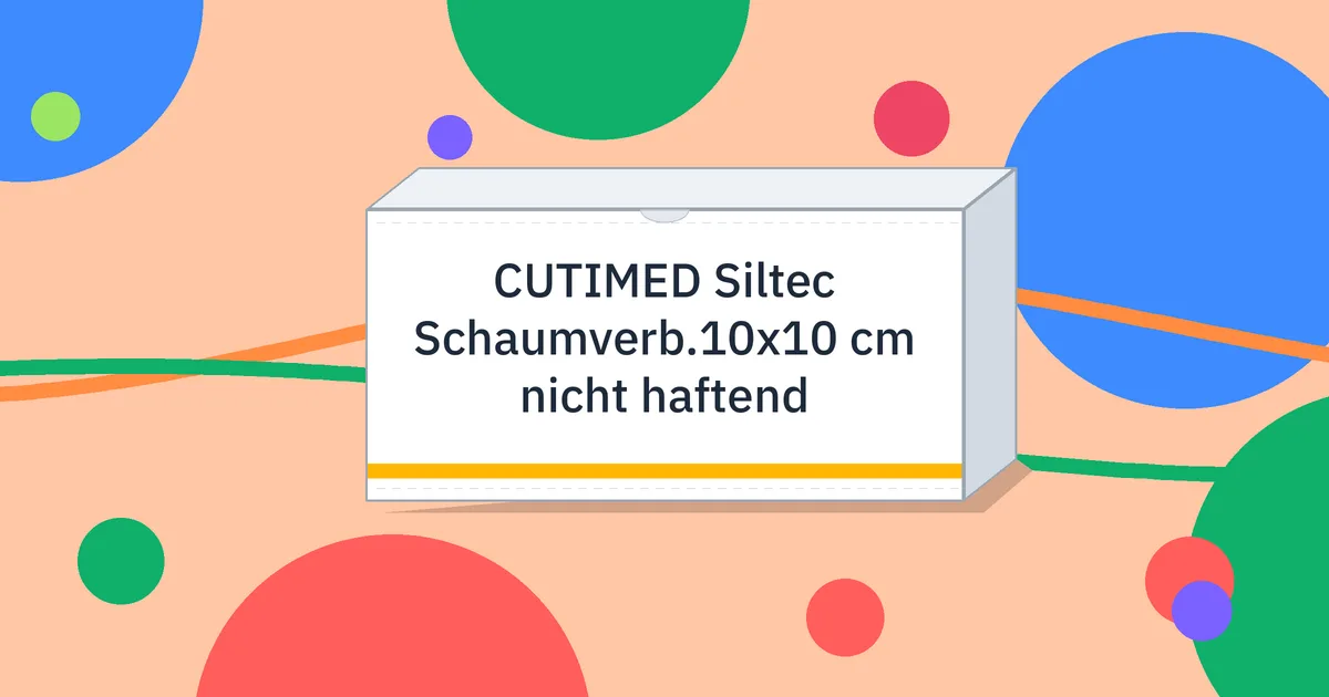 Symbolbild: Packung mit der Aufschrift CUTIMED Siltec Schaumverb.10x10 cm nicht haftend (PZN 07337984) – Verfügbarkeit und Bezug in Apotheken in Frankfurt am Main
