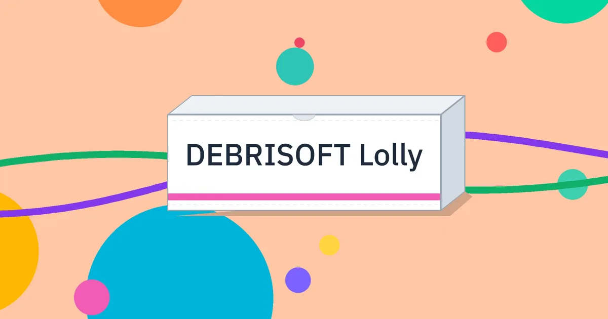 Symbolbild: Packung mit der Aufschrift DEBRISOFT Lolly (PZN 19814432) – Verfügbarkeit und Bezug in Apotheken in Frankfurt am Main