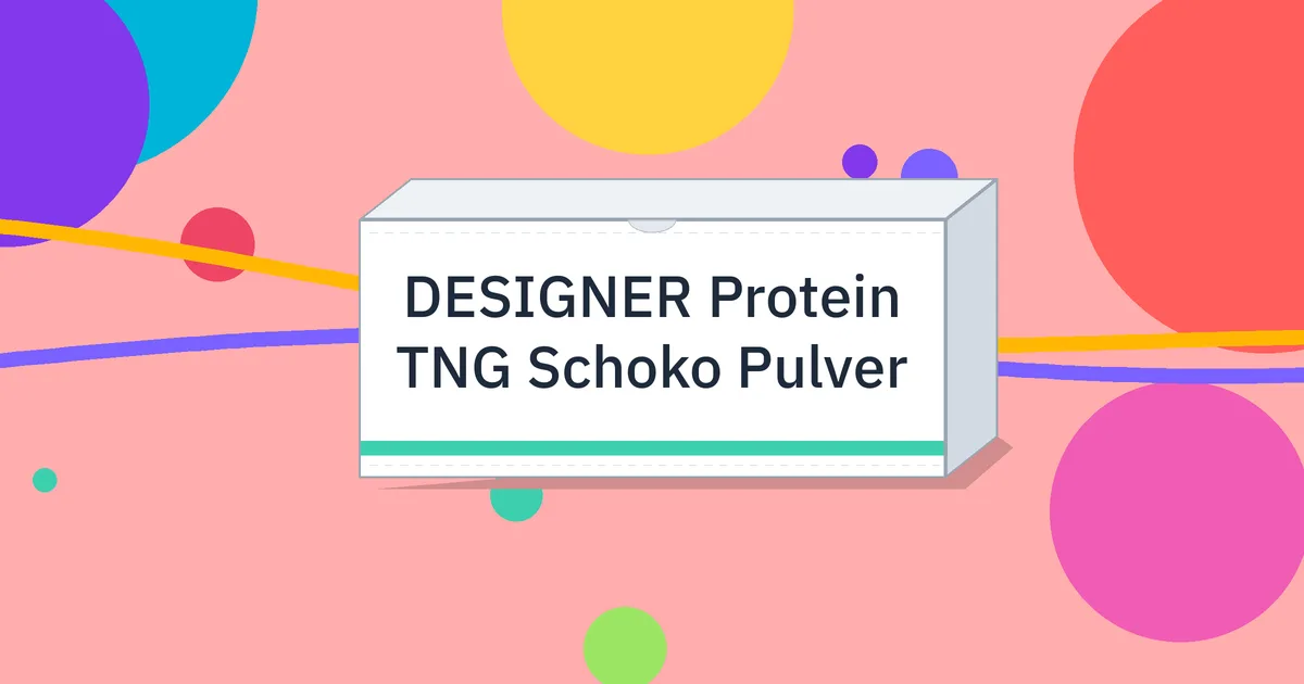 Symbolbild: Packung mit der Aufschrift DESIGNER Protein TNG Schoko Pulver (PZN 07301986) – Verfügbarkeit und Bezug in Apotheken in Frankfurt am Main