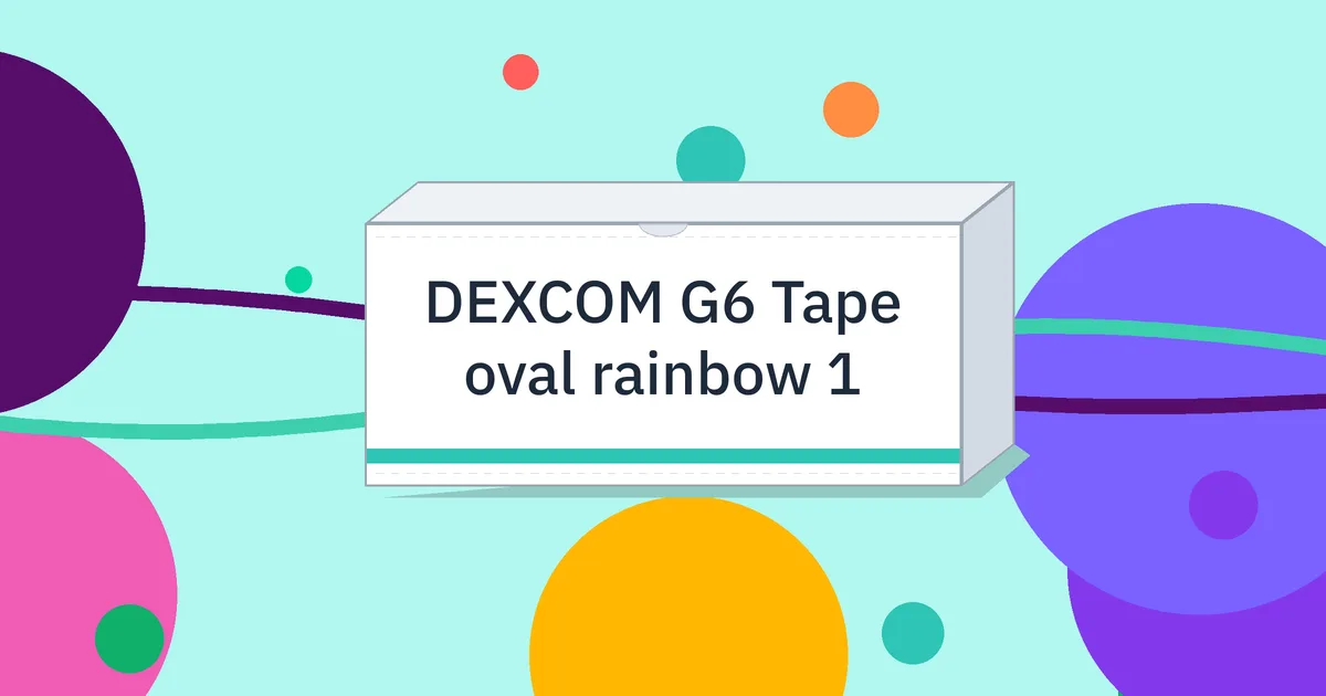 Symbolbild: Packung mit der Aufschrift DEXCOM G6 Tape oval rainbow 1 (PZN 18178690) – Verfügbarkeit und Bezug in Apotheken in Frankfurt am Main