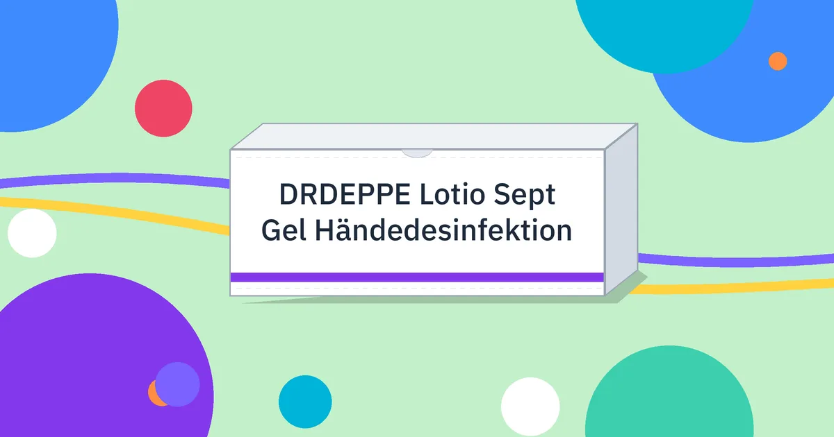 Symbolbild: Packung mit der Aufschrift DRDEPPE Lotio Sept Gel Händedesinfektion (PZN 18790155) – Verfügbarkeit und Bezug in Apotheken in Frankfurt am Main