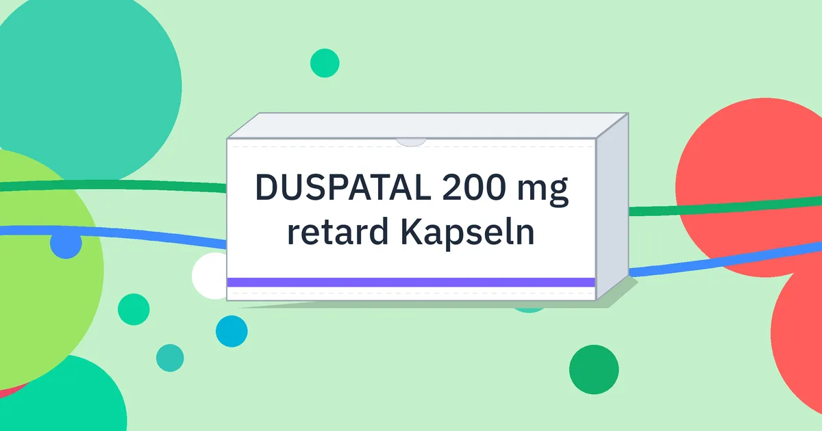 Symbolbild: Packung mit der Aufschrift DUSPATAL 200 mg retard Kapseln (PZN 09235006) – Verfügbarkeit und Bezug in Apotheken in Frankfurt am Main