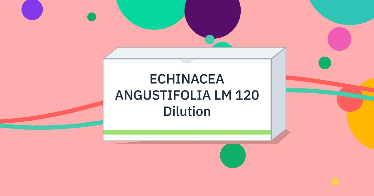 Symbolbild: Packung mit der Aufschrift ECHINACEA ANGUSTIFOLIA LM 120 Dilution (PZN 12844252) – Verfügbarkeit und Bezug in Apotheken in Frankfurt am Main