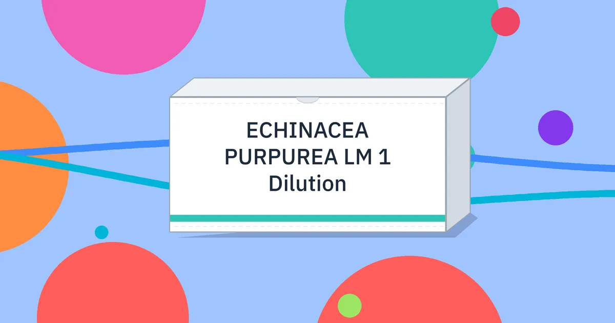 Symbolbild: Packung mit der Aufschrift ECHINACEA PURPUREA LM 1 Dilution (PZN 13468271) – Verfügbarkeit und Bezug in Apotheken in Frankfurt am Main