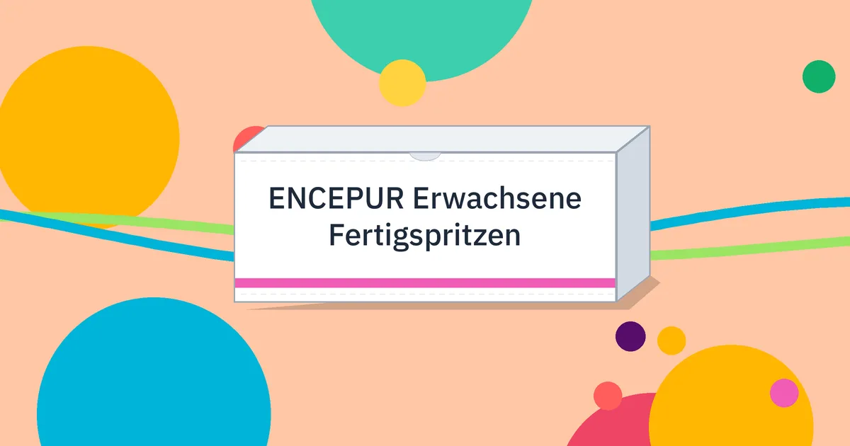 Symbolbild: Packung mit der Aufschrift ENCEPUR Erwachsene Fertigspritzen (PZN 19542896) – Verfügbarkeit und Bezug in Apotheken in Frankfurt am Main