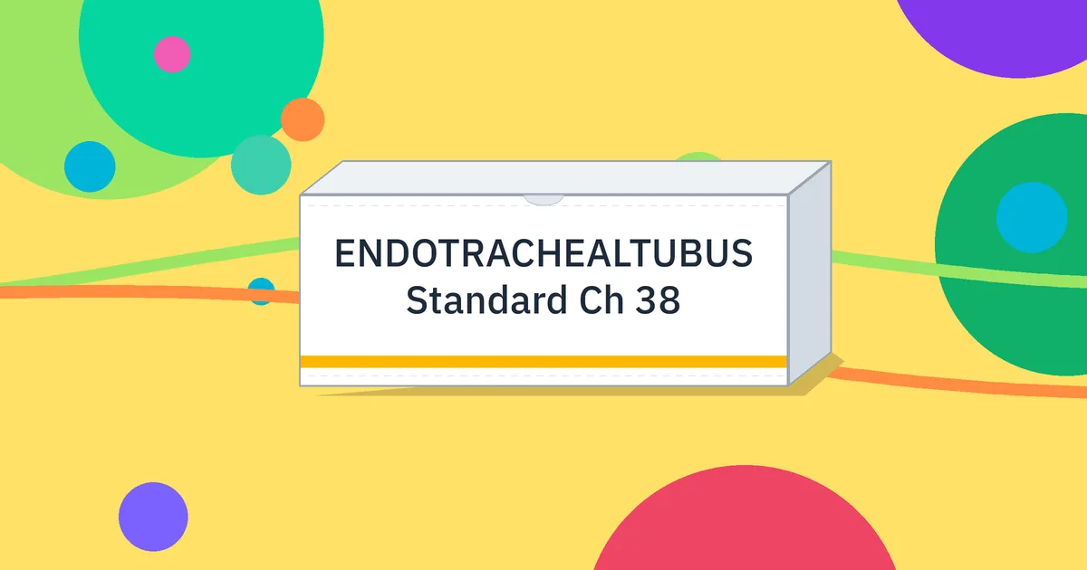 Symbolbild: Packung mit der Aufschrift ENDOTRACHEALTUBUS Standard Ch 38 (PZN 04472167) – Verfügbarkeit und Bezug in Apotheken in Frankfurt am Main