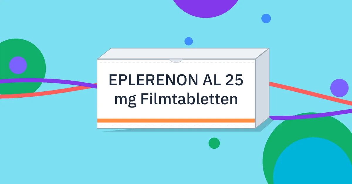 Symbolbild: Packung mit der Aufschrift EPLERENON AL 25 mg Filmtabletten (PZN 10809079) – Verfügbarkeit und Bezug in Apotheken in Frankfurt am Main