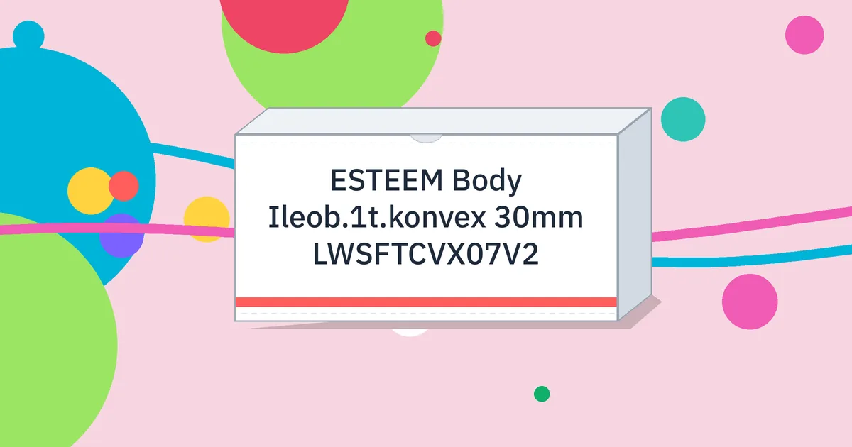 Symbolbild: Packung mit der Aufschrift ESTEEM Body Ileob.1t.konvex 30mm LWSFTCVX07V2 (PZN 18837885) – Verfügbarkeit und Bezug in Apotheken in Frankfurt am Main