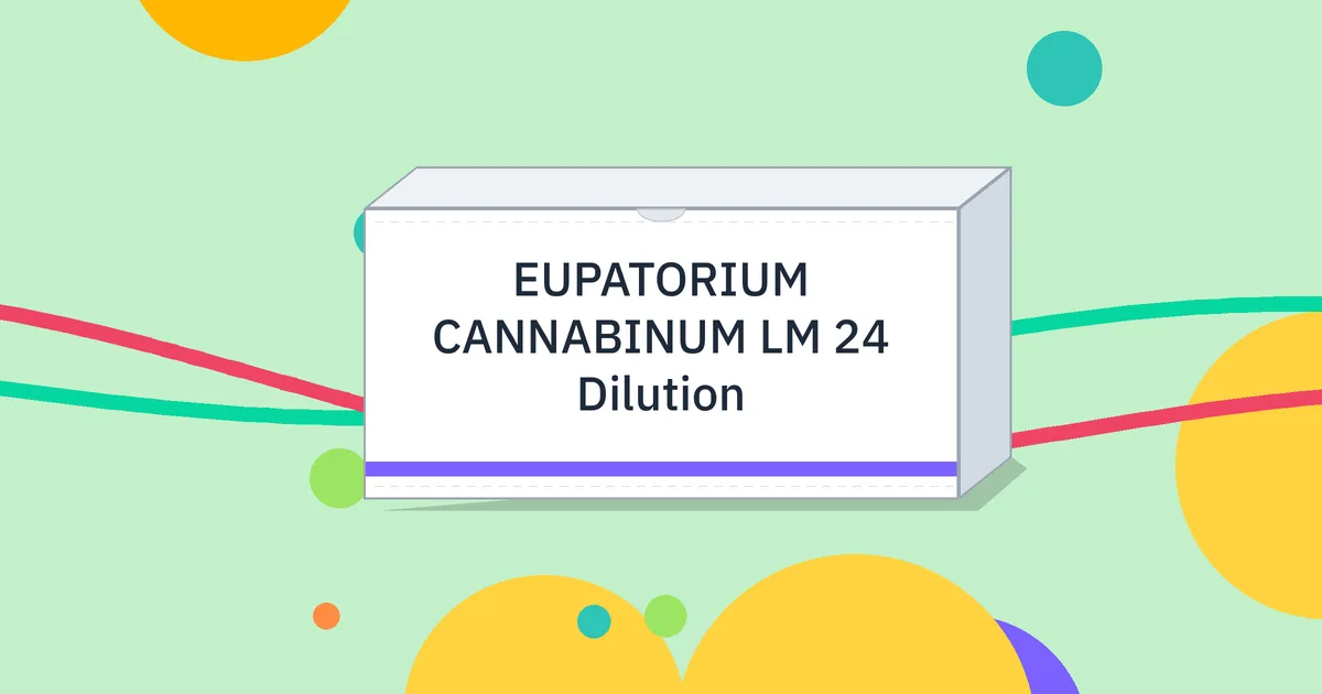 Symbolbild: Packung mit der Aufschrift EUPATORIUM CANNABINUM LM 24 Dilution (PZN 12845926) – Verfügbarkeit und Bezug in Apotheken in Frankfurt am Main