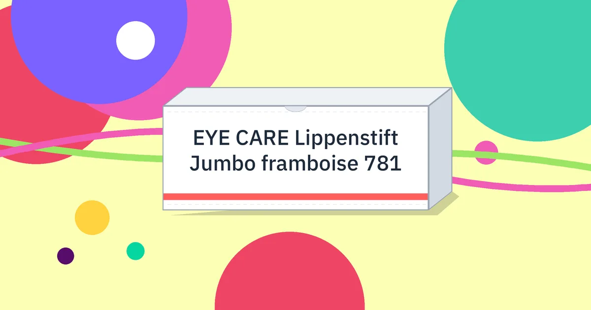 Symbolbild: Packung mit der Aufschrift EYE CARE Lippenstift Jumbo framboise 781 (PZN 10529084) – Verfügbarkeit und Bezug in Apotheken in Frankfurt am Main