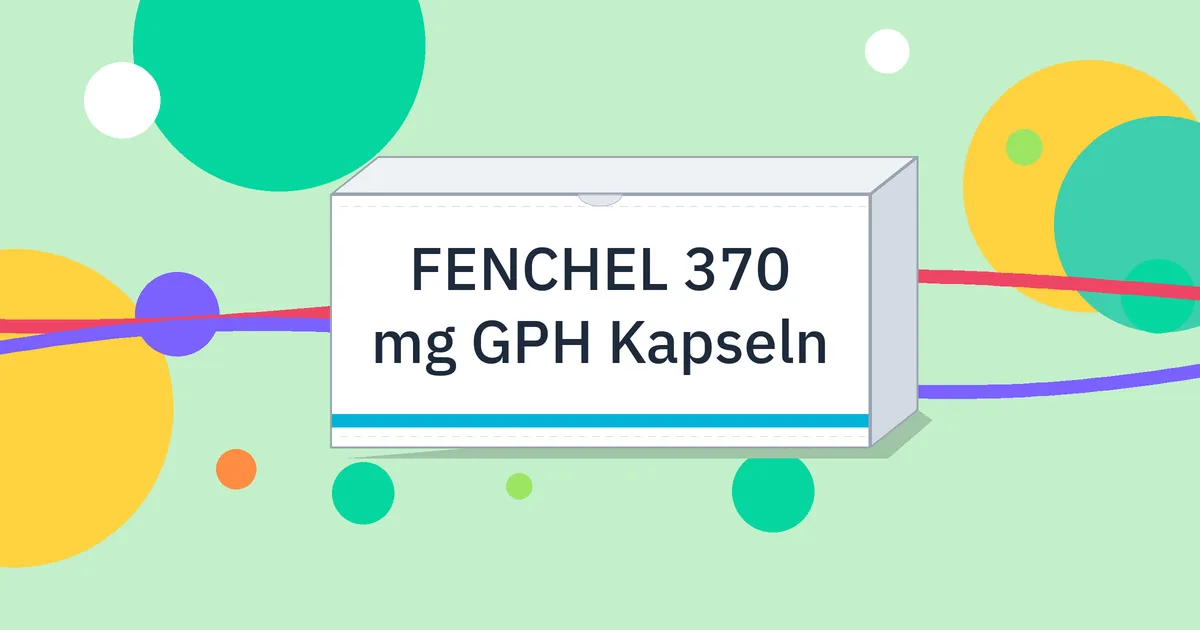 Symbolbild: Packung mit der Aufschrift FENCHEL 370 mg GPH Kapseln (PZN 06922864) – Verfügbarkeit und Bezug in Apotheken in Frankfurt am Main