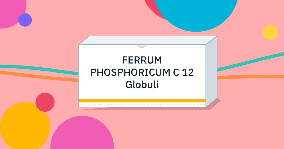 Symbolbild: Packung mit der Aufschrift FERRUM PHOSPHORICUM C 12 Globuli (PZN 16669975) – Verfügbarkeit und Bezug in Apotheken in Frankfurt am Main
