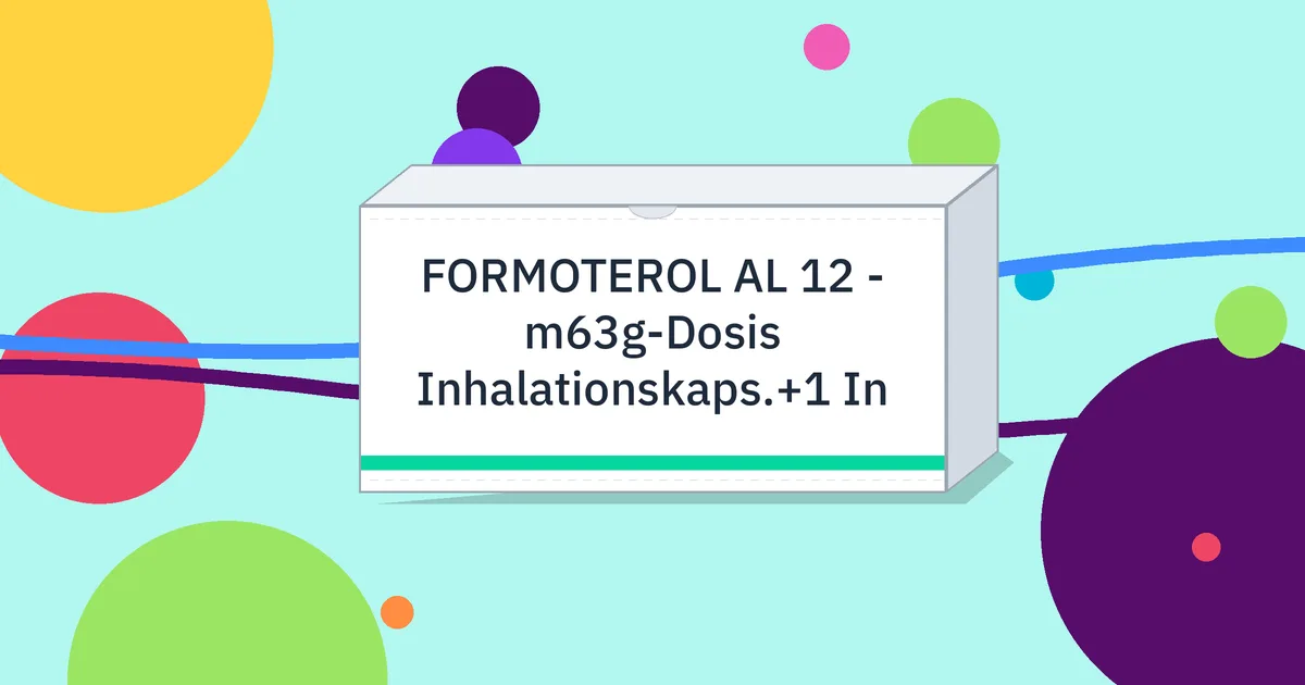 Symbolbild: Packung mit der Aufschrift FORMOTEROL AL 12 -m63g-Dosis Inhalationskaps.+1 In (PZN 06331577) – Verfügbarkeit und Bezug in Apotheken in Frankfurt am Main