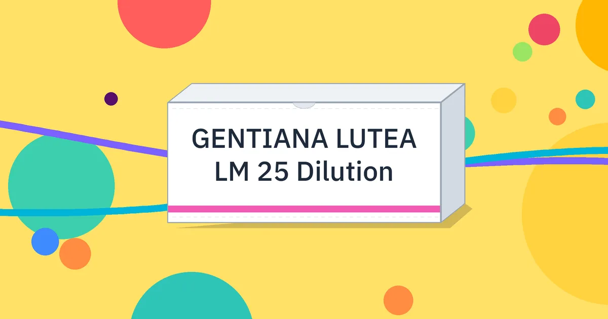 Symbolbild: Packung mit der Aufschrift GENTIANA LUTEA LM 25 Dilution (PZN 12876370) – Verfügbarkeit und Bezug in Apotheken in Frankfurt am Main