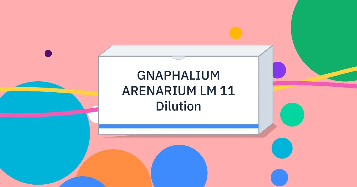 Symbolbild: Packung mit der Aufschrift GNAPHALIUM ARENARIUM LM 11 Dilution (PZN 13544641) – Verfügbarkeit und Bezug in Apotheken in Frankfurt am Main