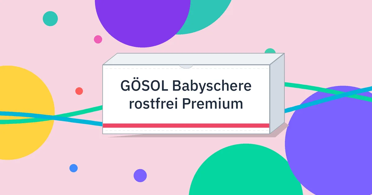 Symbolbild: Packung mit der Aufschrift GÖSOL Babyschere rostfrei Premium (PZN 16774442) – Verfügbarkeit und Bezug in Apotheken in Frankfurt am Main