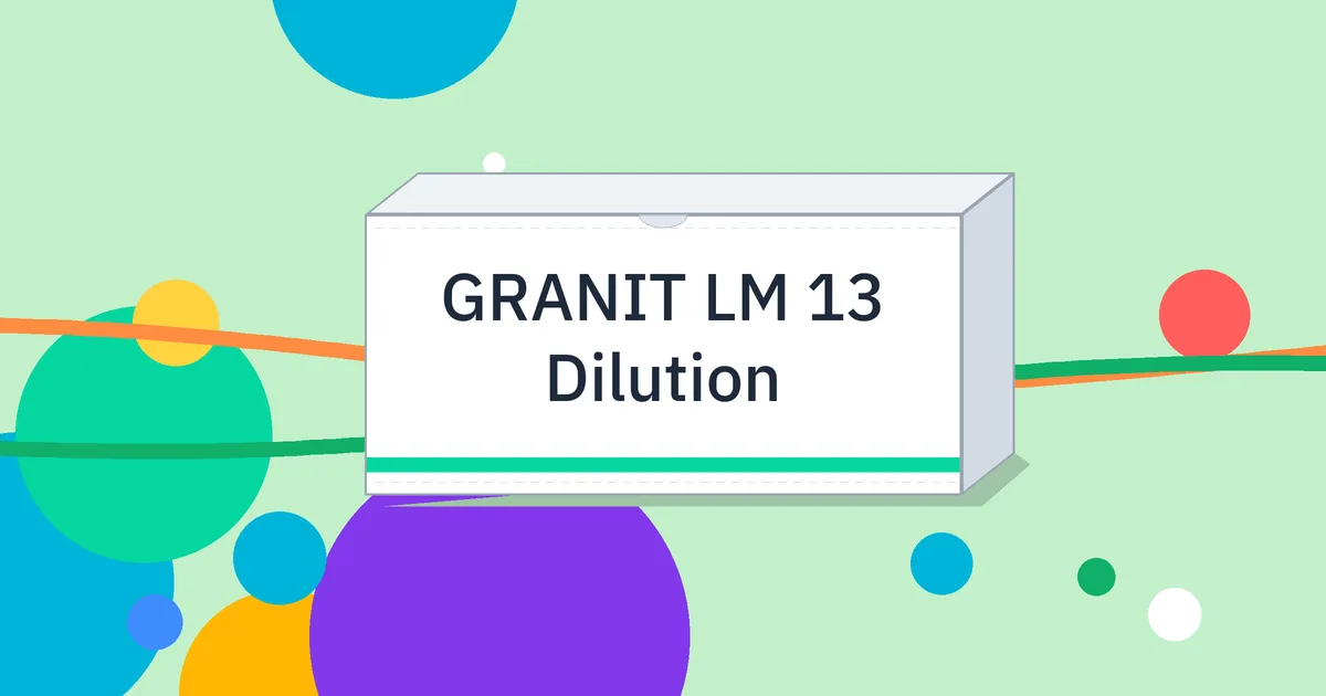 Symbolbild: Packung mit der Aufschrift GRANIT LM 13 Dilution (PZN 12881313) – Verfügbarkeit und Bezug in Apotheken in Frankfurt am Main