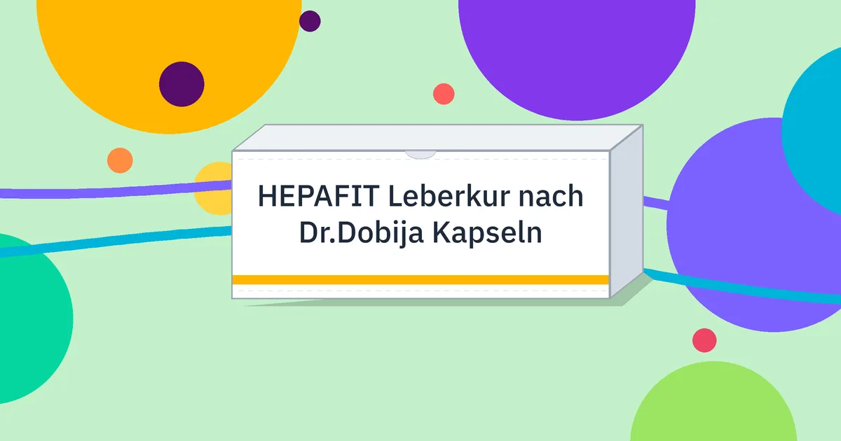 Symbolbild: Packung mit der Aufschrift HEPAFIT Leberkur nach Dr.Dobija Kapseln (PZN 19462795) – Verfügbarkeit und Bezug in Apotheken in Frankfurt am Main