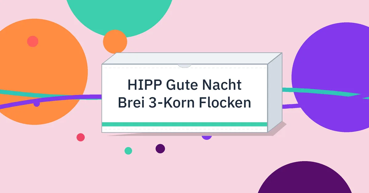 Symbolbild: Packung mit der Aufschrift HIPP Gute Nacht Brei 3-Korn Flocken (PZN 13946150) – Verfügbarkeit und Bezug in Apotheken in Frankfurt am Main