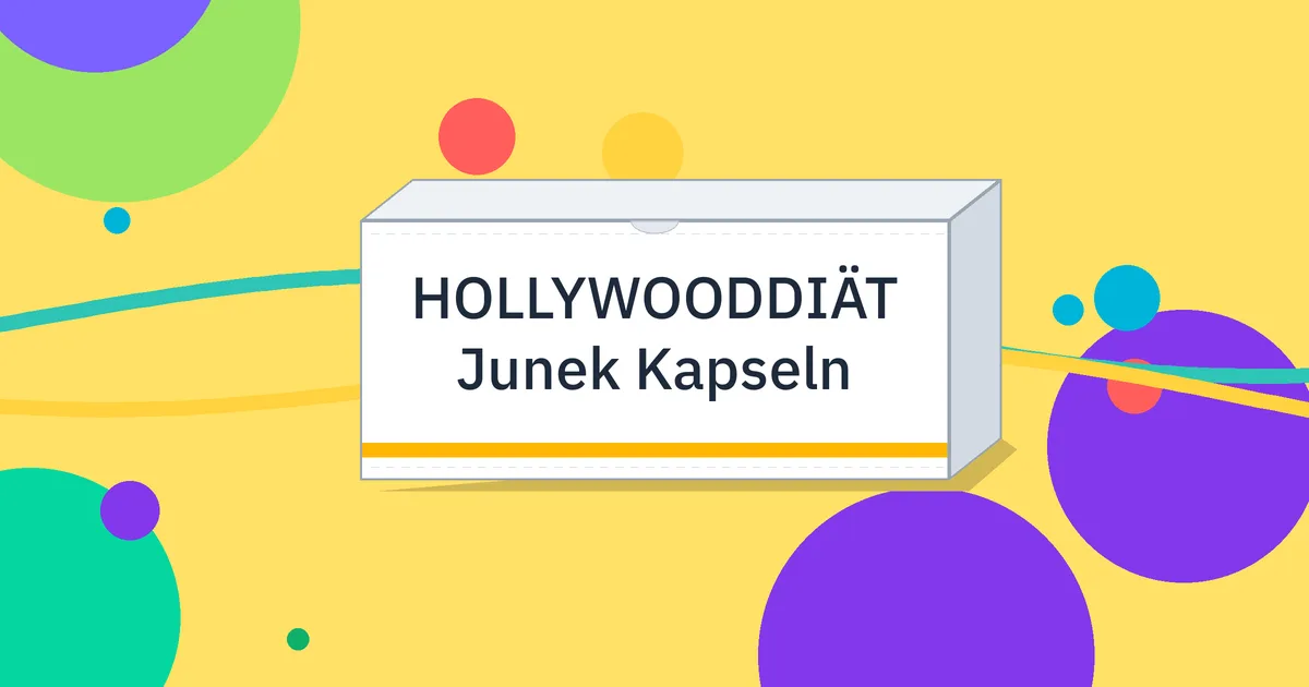Symbolbild: Packung mit der Aufschrift HOLLYWOODDIÄT Junek Kapseln (PZN 03492736) – Verfügbarkeit und Bezug in Apotheken in Frankfurt am Main