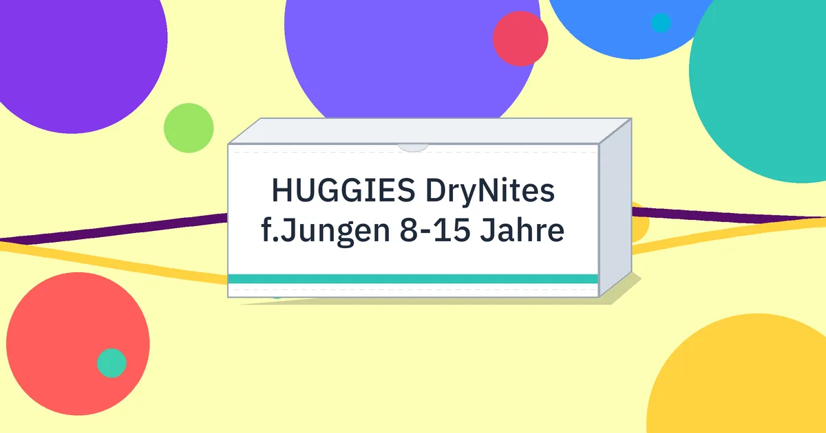 Symbolbild: Packung mit der Aufschrift HUGGIES DryNites f.Jungen 8-15 Jahre (PZN 01333904) – Verfügbarkeit und Bezug in Apotheken in Frankfurt am Main