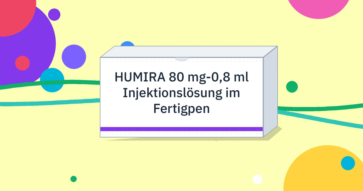 Symbolbild: Packung mit der Aufschrift HUMIRA 80 mg-0,8 ml Injektionslösung im Fertigpen (PZN 14172213) – Verfügbarkeit und Bezug in Apotheken in Frankfurt am Main