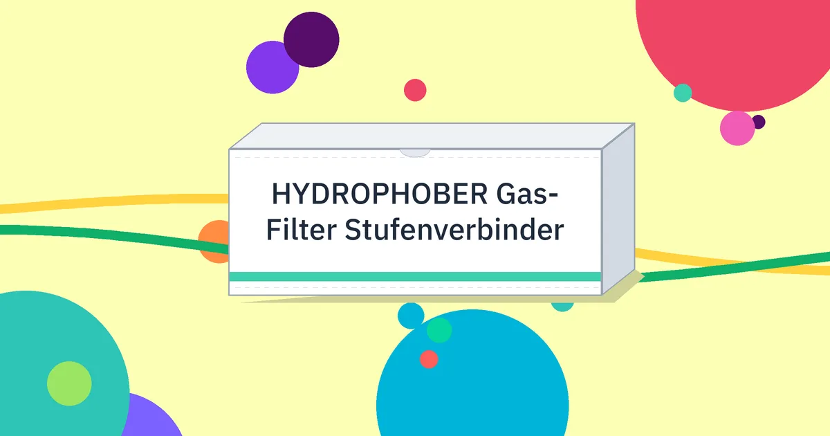 Symbolbild: Packung mit der Aufschrift HYDROPHOBER Gas-Filter Stufenverbinder (PZN 17432353) – Verfügbarkeit und Bezug in Apotheken in Frankfurt am Main