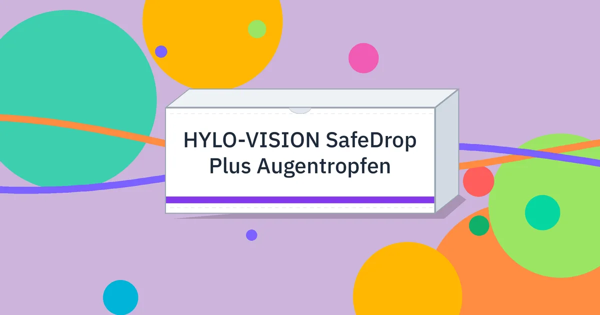 Symbolbild: Packung mit der Aufschrift HYLO-VISION SafeDrop Plus Augentropfen (PZN 16009598) – Verfügbarkeit und Bezug in Apotheken in Frankfurt am Main