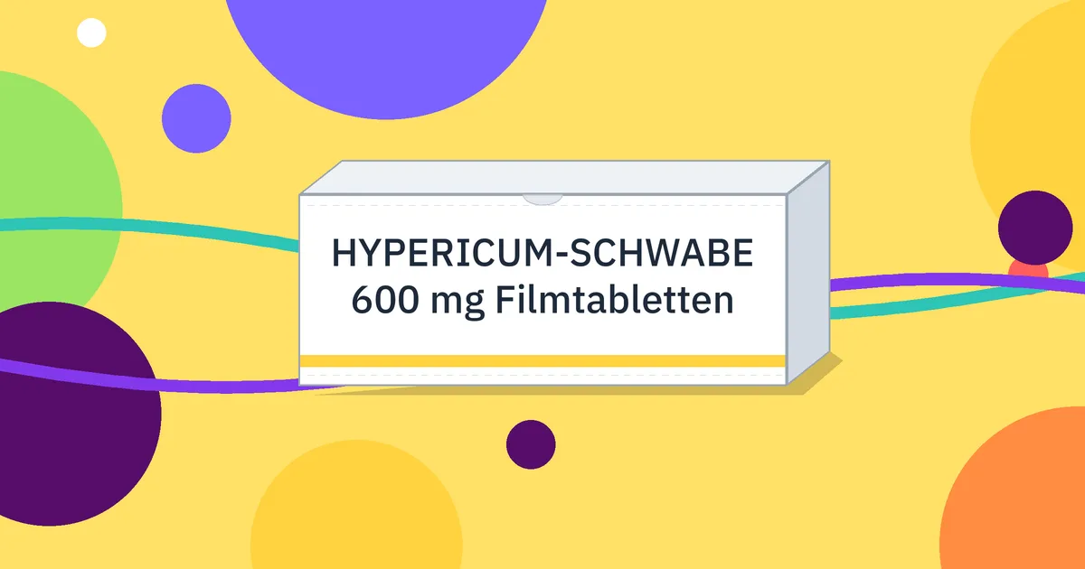 Symbolbild: Packung mit der Aufschrift HYPERICUM-SCHWABE 600 mg Filmtabletten (PZN 16021263) – Verfügbarkeit und Bezug in Apotheken in Frankfurt am Main