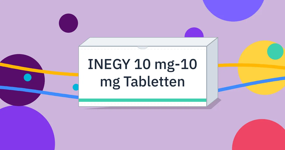 Symbolbild: Packung mit der Aufschrift INEGY 10 mg-10 mg Tabletten (PZN 19733892) – Verfügbarkeit und Bezug in Apotheken in Frankfurt am Main