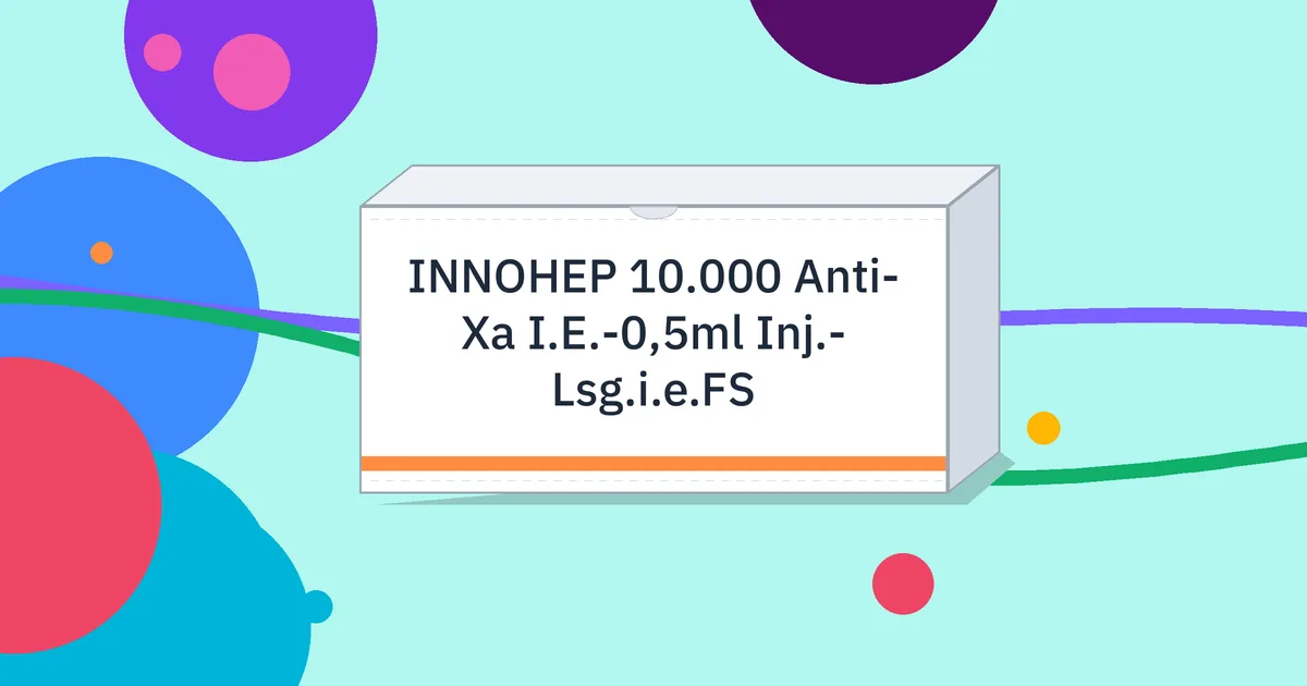 Symbolbild: Packung mit der Aufschrift INNOHEP 10.000 Anti-Xa I.E.-0,5ml Inj.-Lsg.i.e.FS (PZN 17756245) – Verfügbarkeit und Bezug in Apotheken in Frankfurt am Main