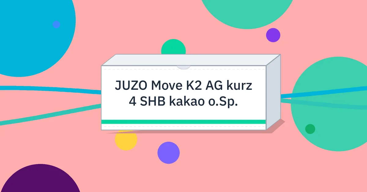Symbolbild: Packung mit der Aufschrift JUZO Move K2 AG kurz 4 SHB kakao o.Sp. (PZN 18561621) – Verfügbarkeit und Bezug in Apotheken in Frankfurt am Main