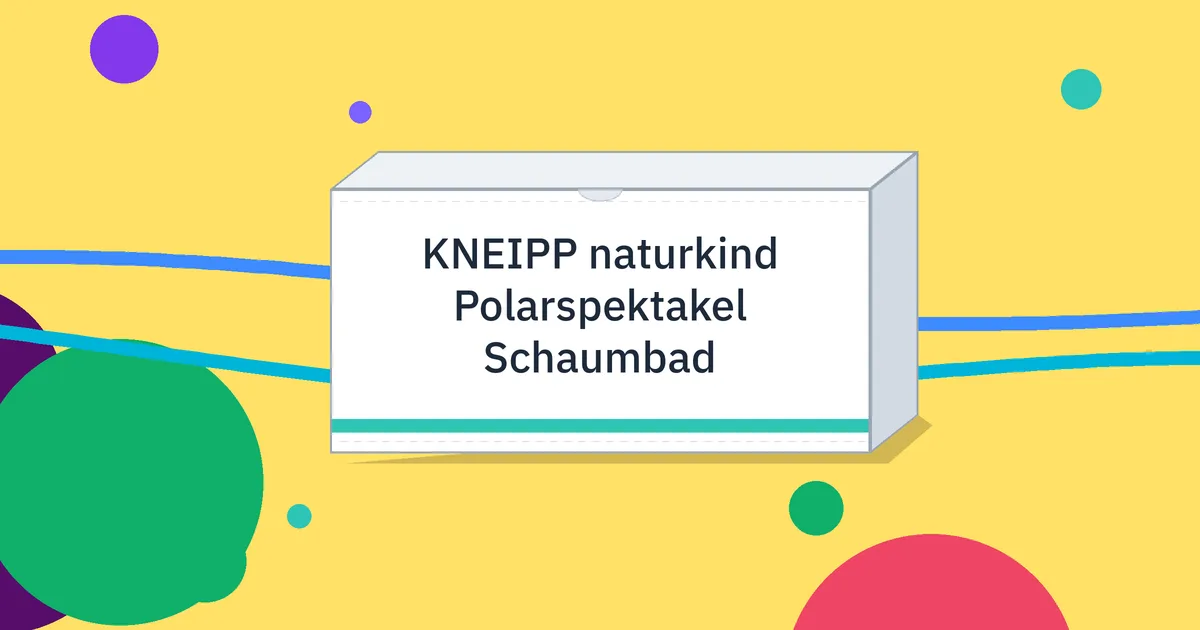 Symbolbild: Packung mit der Aufschrift KNEIPP naturkind Polarspektakel Schaumbad (PZN 19272304) – Verfügbarkeit und Bezug in Apotheken in Frankfurt am Main