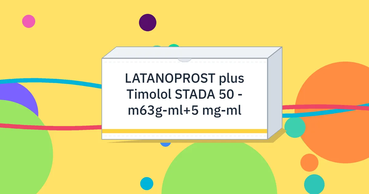 Symbolbild: Packung mit der Aufschrift LATANOPROST plus Timolol STADA 50 -m63g-ml+5 mg-ml (PZN 11871092) – Verfügbarkeit und Bezug in Apotheken in Frankfurt am Main