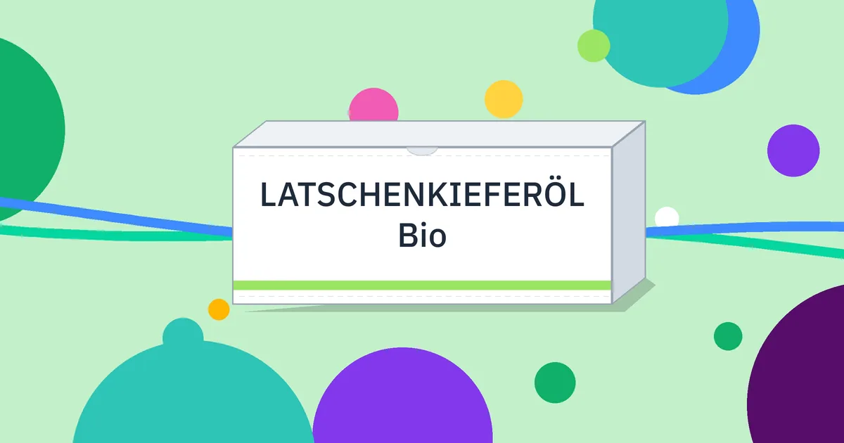 Symbolbild: Packung mit der Aufschrift LATSCHENKIEFERÖL Bio (PZN 11297380) – Verfügbarkeit und Bezug in Apotheken in Frankfurt am Main