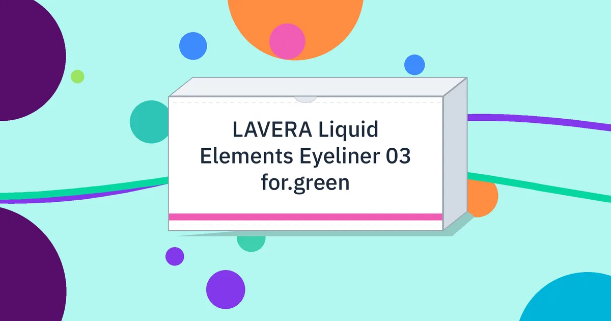 Symbolbild: Packung mit der Aufschrift LAVERA Liquid Elements Eyeliner 03 for.green (PZN 19196247) – Verfügbarkeit und Bezug in Apotheken in Frankfurt am Main
